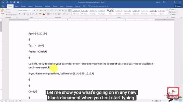 FREE ONLINE TUTORIALS | Microsoft Word - CAD Training Centre ...